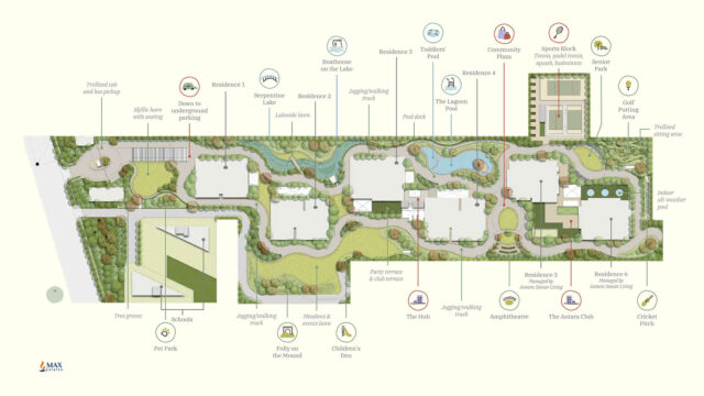 Max Estate 361 – 3 & 4 BHK Luxury Apartments